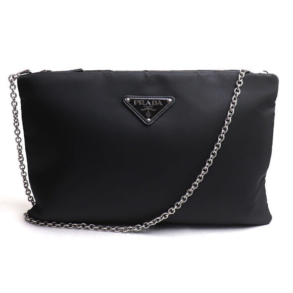 Prada | Bags | Prada Chain Shoulder Bag Black | Poshmark